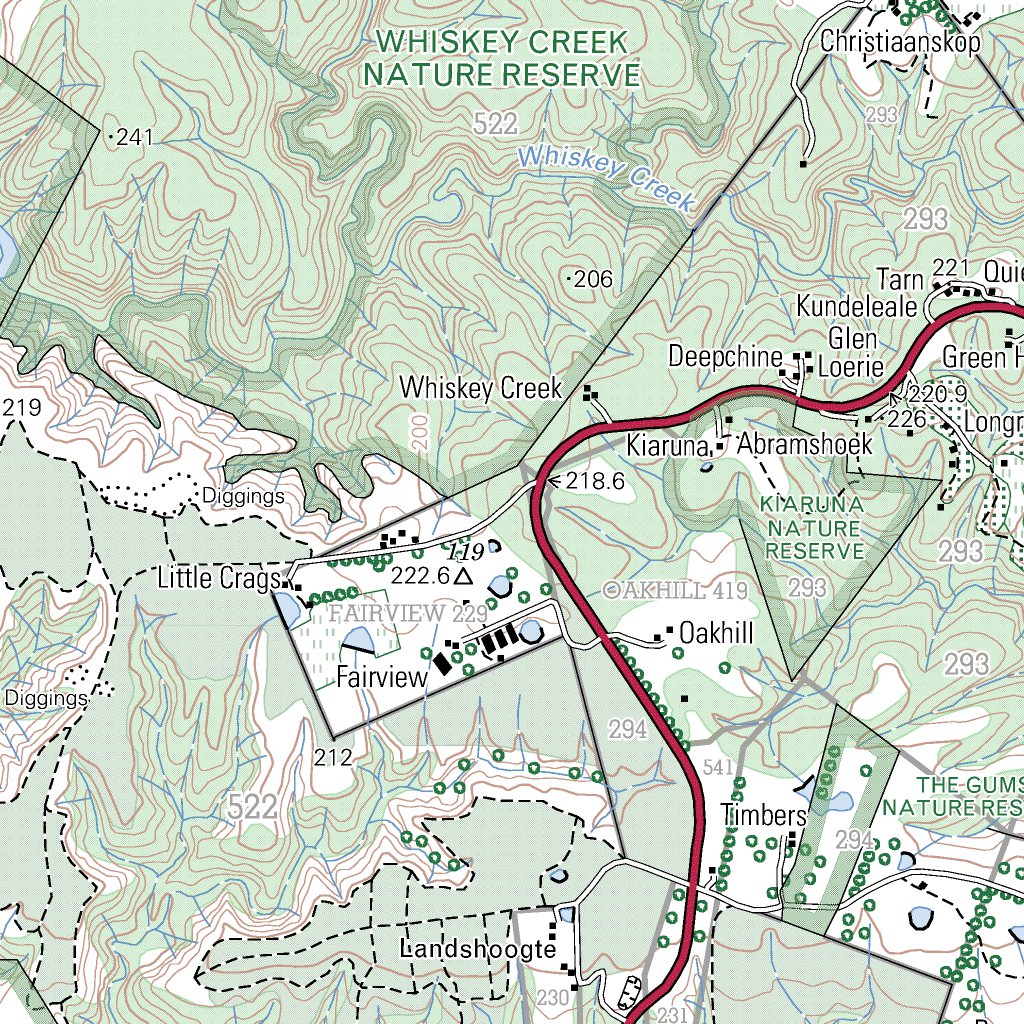 3323CD THE CRAGS Map by Chief Directorate: National Geo-spatial ...