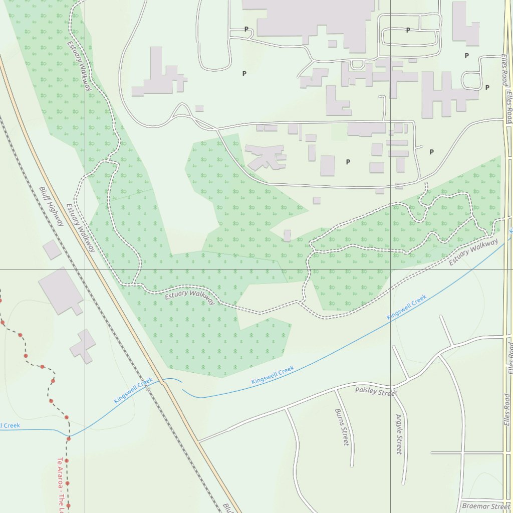 Invercargill NZ Tourist Street Map by Paul Johnson - Offline Maps ...