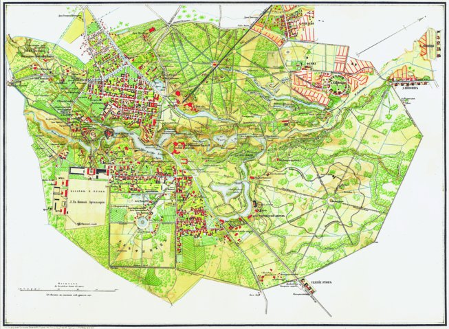 План города Павловска. 1897. Pavlovsk Town Plan, Map by Waldin | Avenza ...