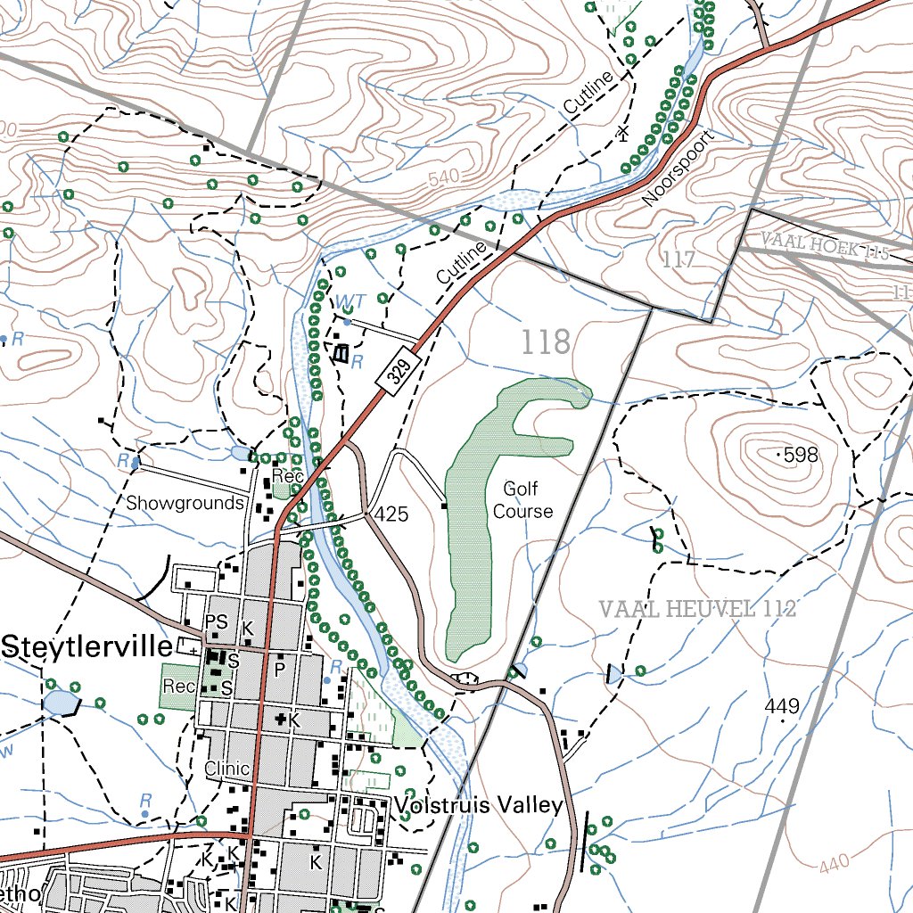 3324AD STEYTLERVILLE Map by Chief Directorate: National Geo-spatial ...