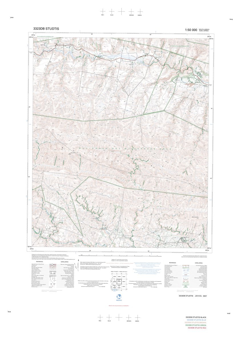 3323DB STUDTIS Map by Chief Directorate: National Geo-spatial ...