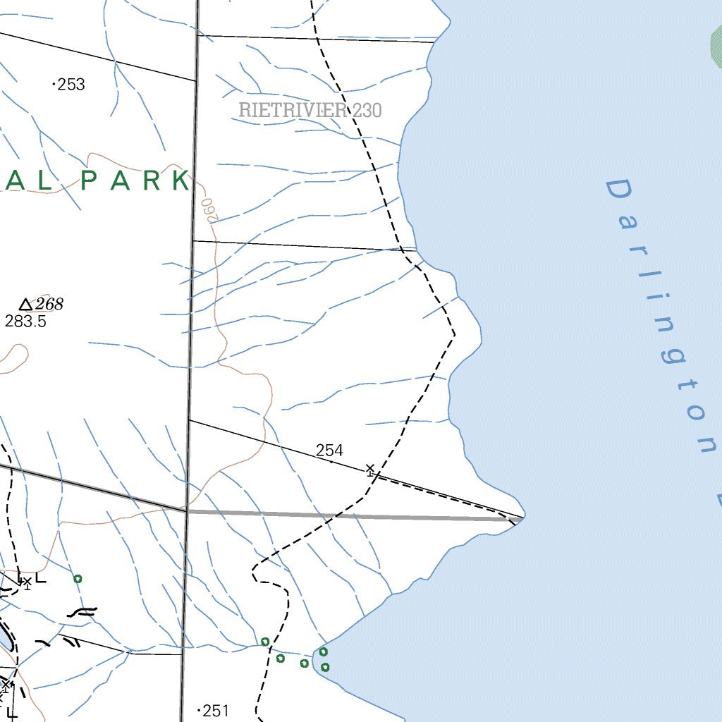 3325AA DARLINGTON DAM Map by Chief Directorate: National Geo-spatial ...