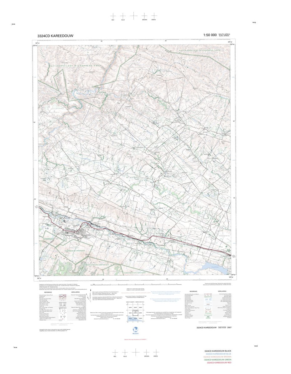 3324CD KAREEDOUW Map by Chief Directorate: National Geo-spatial ...