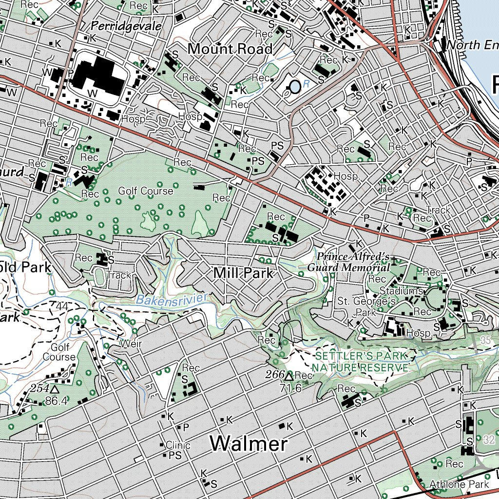 3325DC & 3325DD & 3425BA PORT ELIZABETH Map by Chief Directorate ...