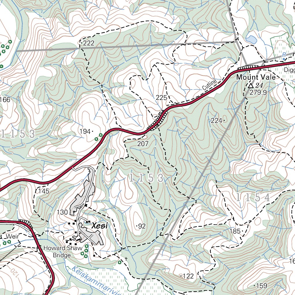 3327AB CROSS ROADS Map by Chief Directorate: National Geo-spatial ...