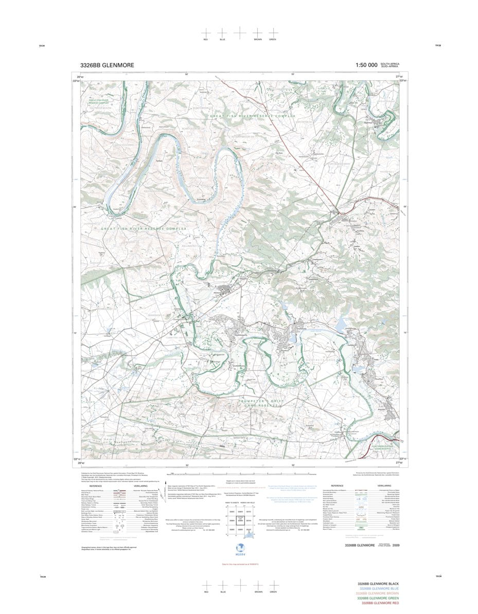 3326BB GLENMORE Map by Chief Directorate: National Geo-spatial ...