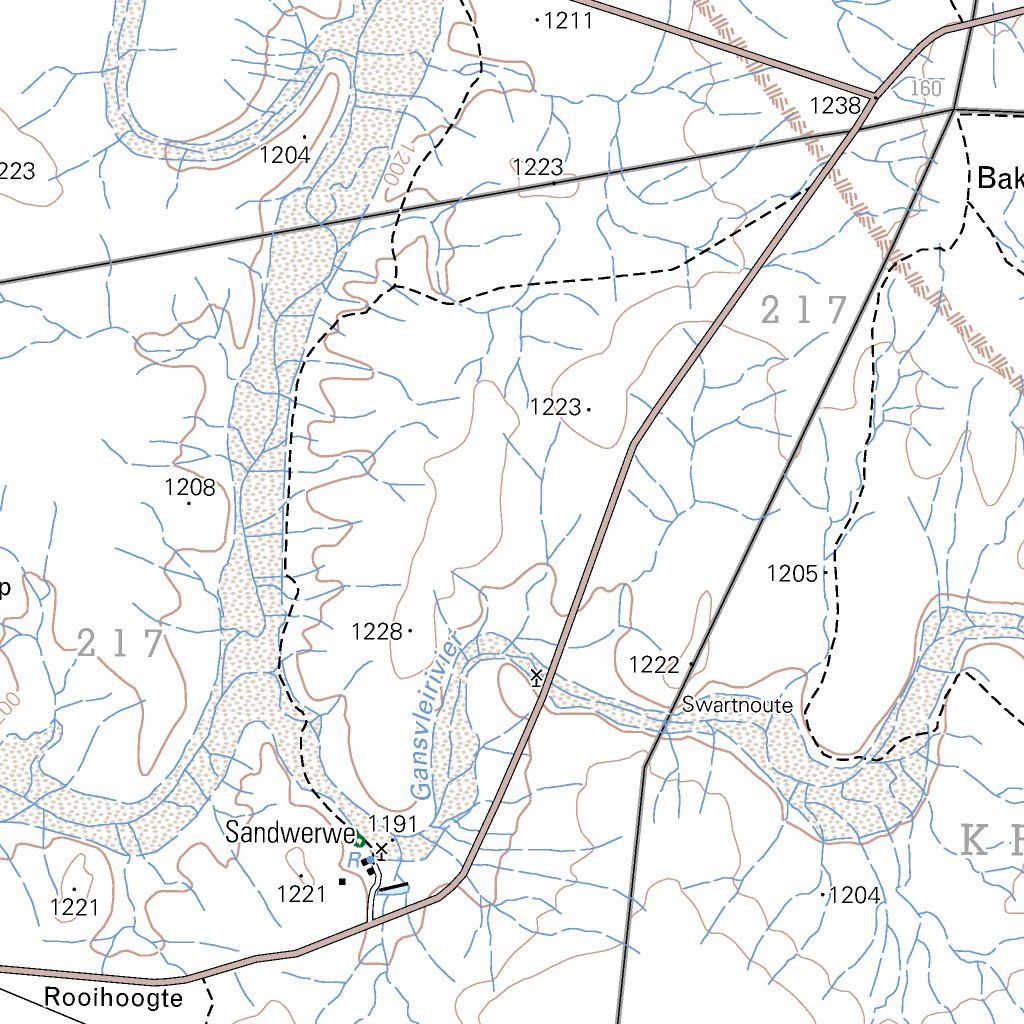 3121BD BITTERWATER Map by Chief Directorate: National Geo-spatial ...