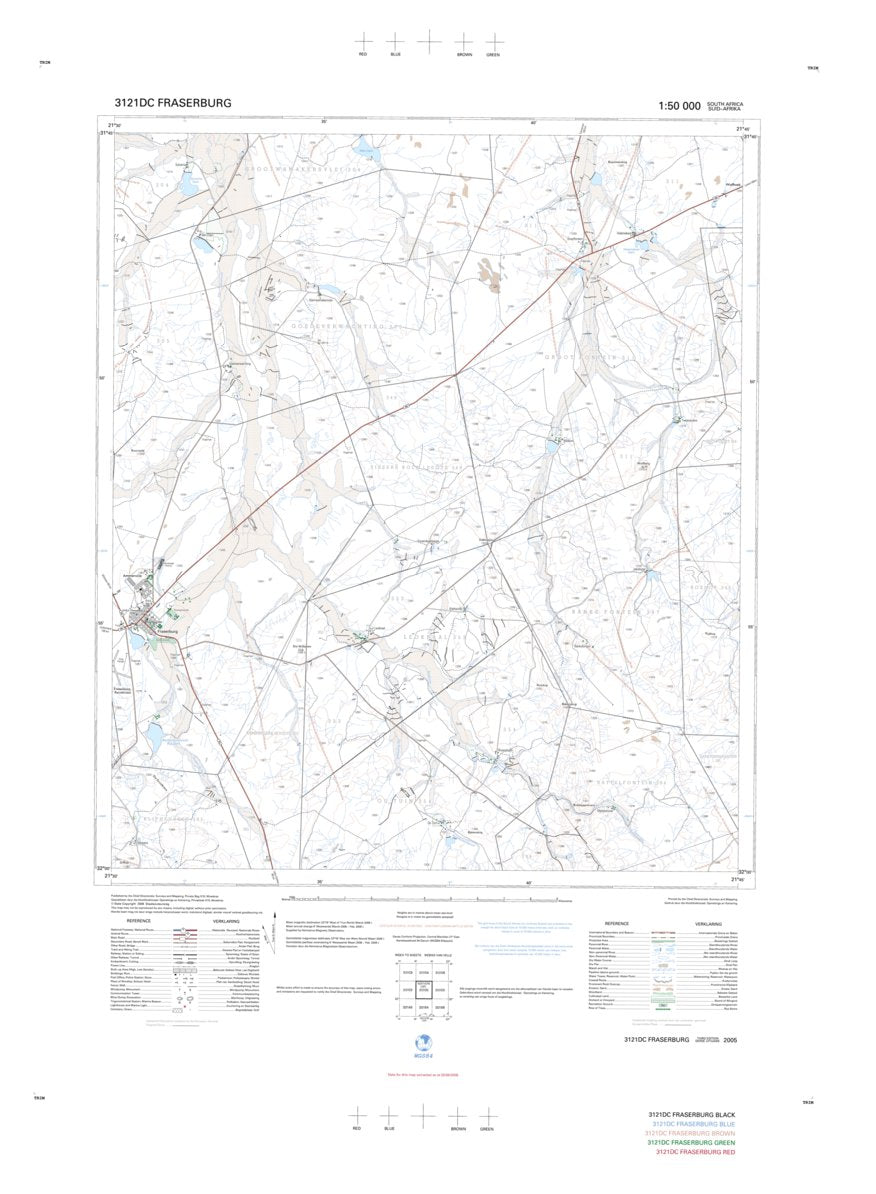 3121DC FRASERBURG Map by Chief Directorate: National Geo-spatial ...