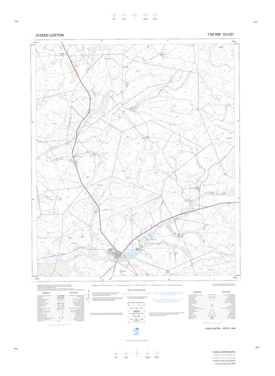 3122AD LOXTON Map by Chief Directorate: National Geo-spatial ...