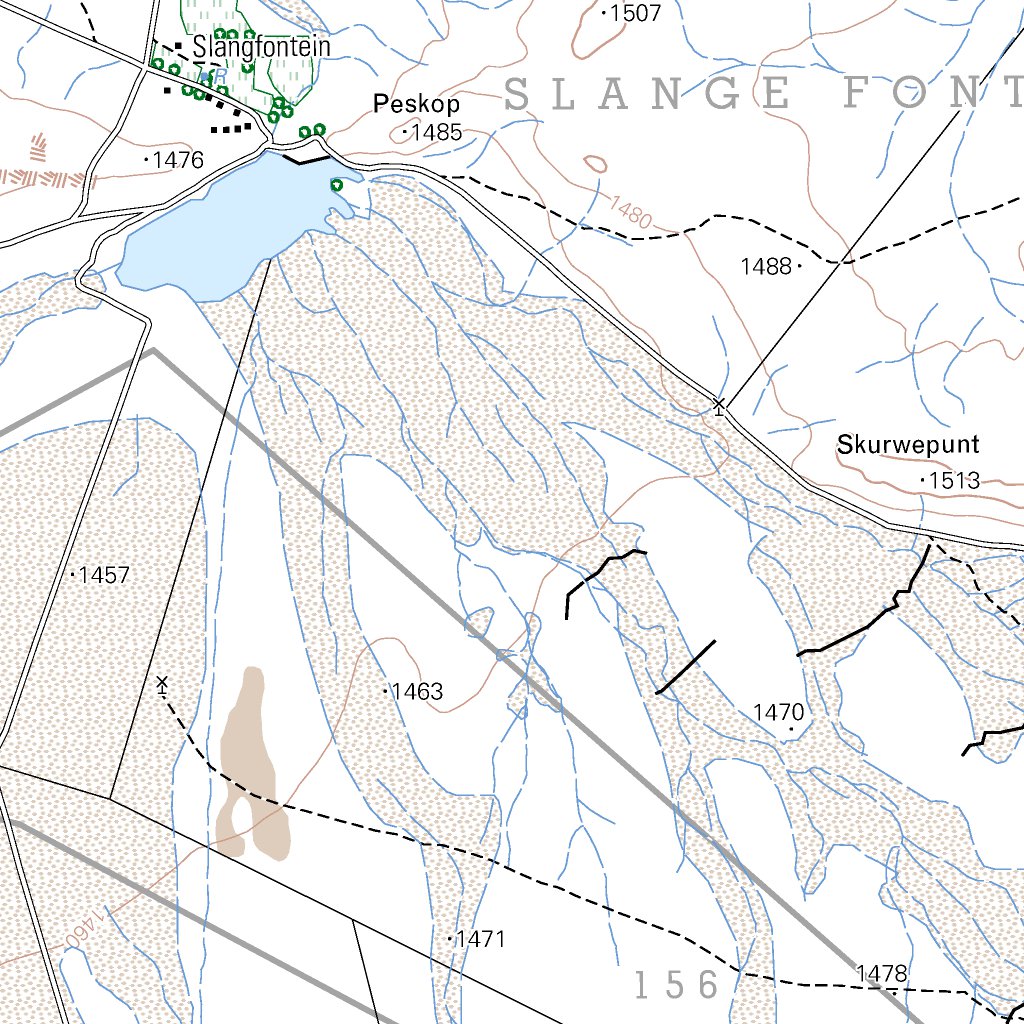 3122CB SLANGFONTEIN Map by Chief Directorate: National Geo-spatial ...