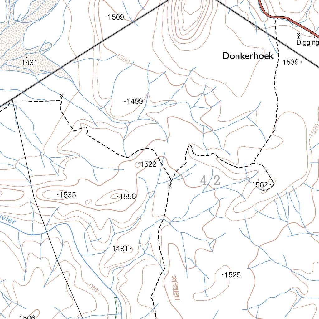 3122CD DUNEDIN Map by Chief Directorate: National Geo-spatial ...