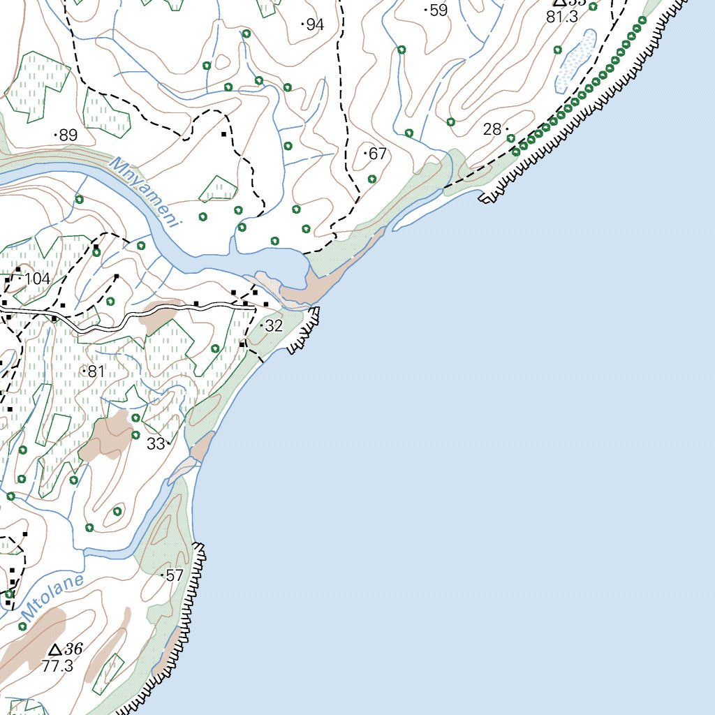 3130AA & 3130AB PORT EDWARD Map by Chief Directorate: National Geo ...