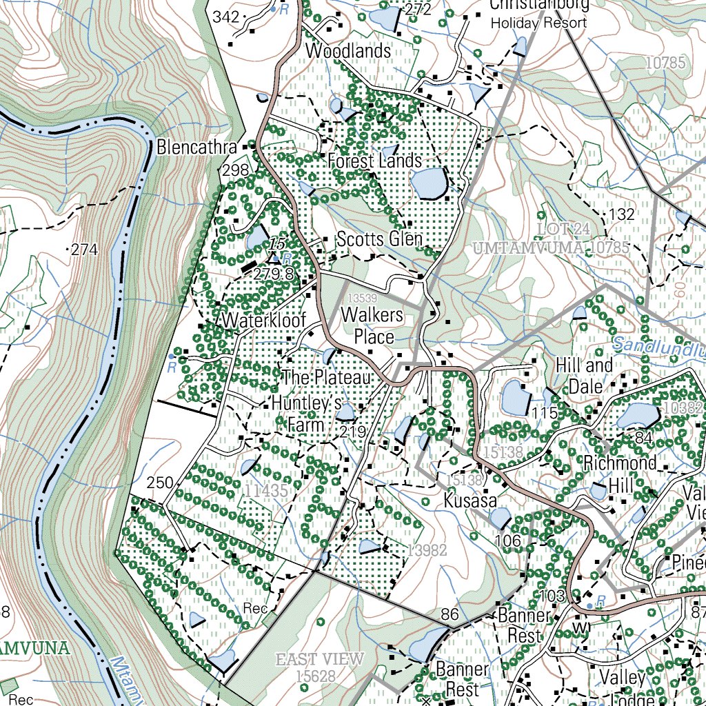 3130AA & 3130AB PORT EDWARD Map by Chief Directorate: National Geo ...