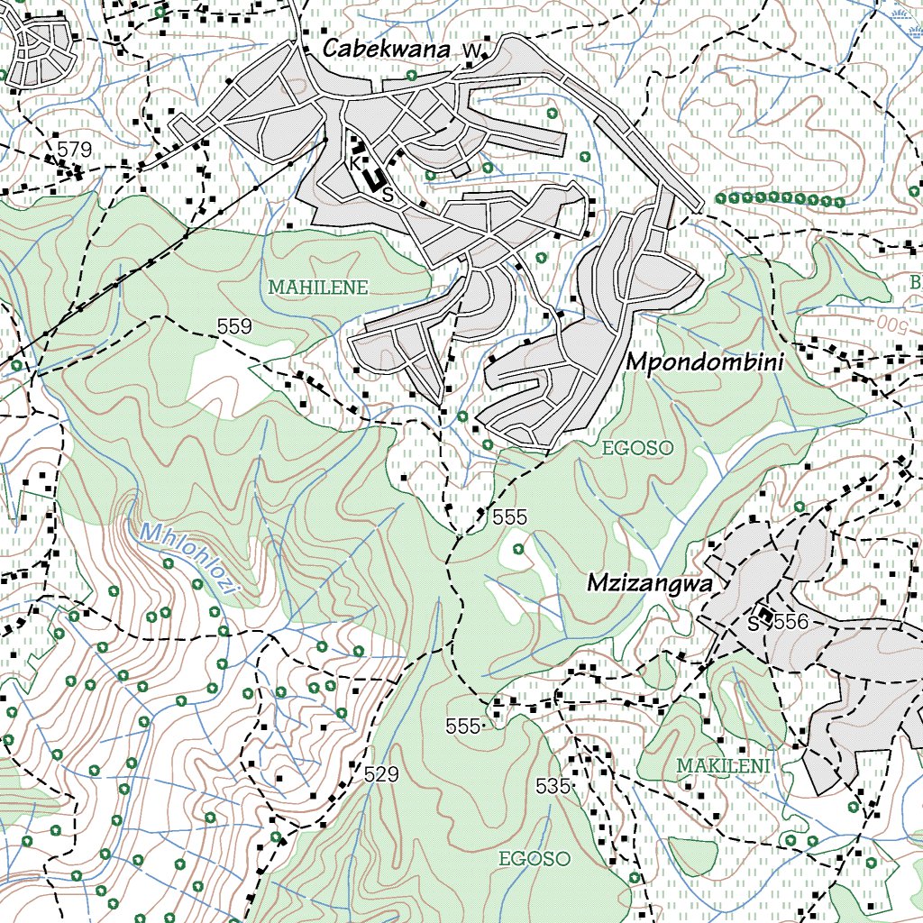 3129BC LUSIKISIKI Map by Chief Directorate: National Geo-spatial ...