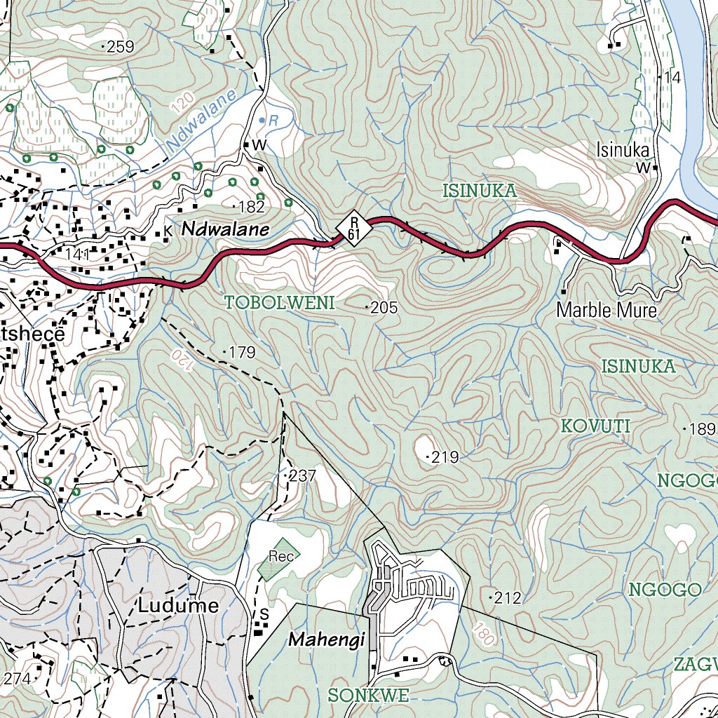 3129CB THOMBO Map by Chief Directorate: National Geo-spatial ...