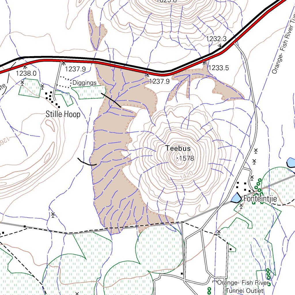3125BC TEEBUS Map by Chief Directorate: National Geo-spatial ...
