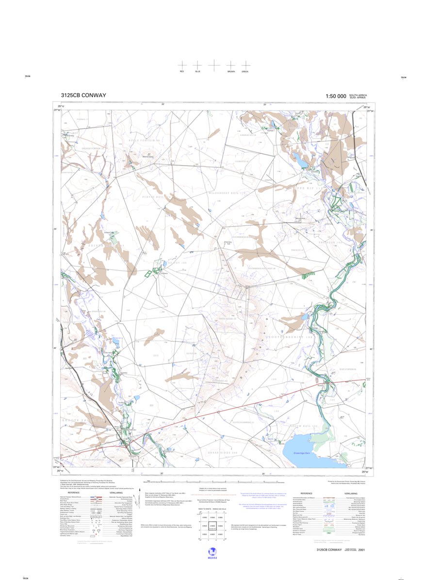 3125CB CONWAY Map by Chief Directorate: National Geo-spatial ...