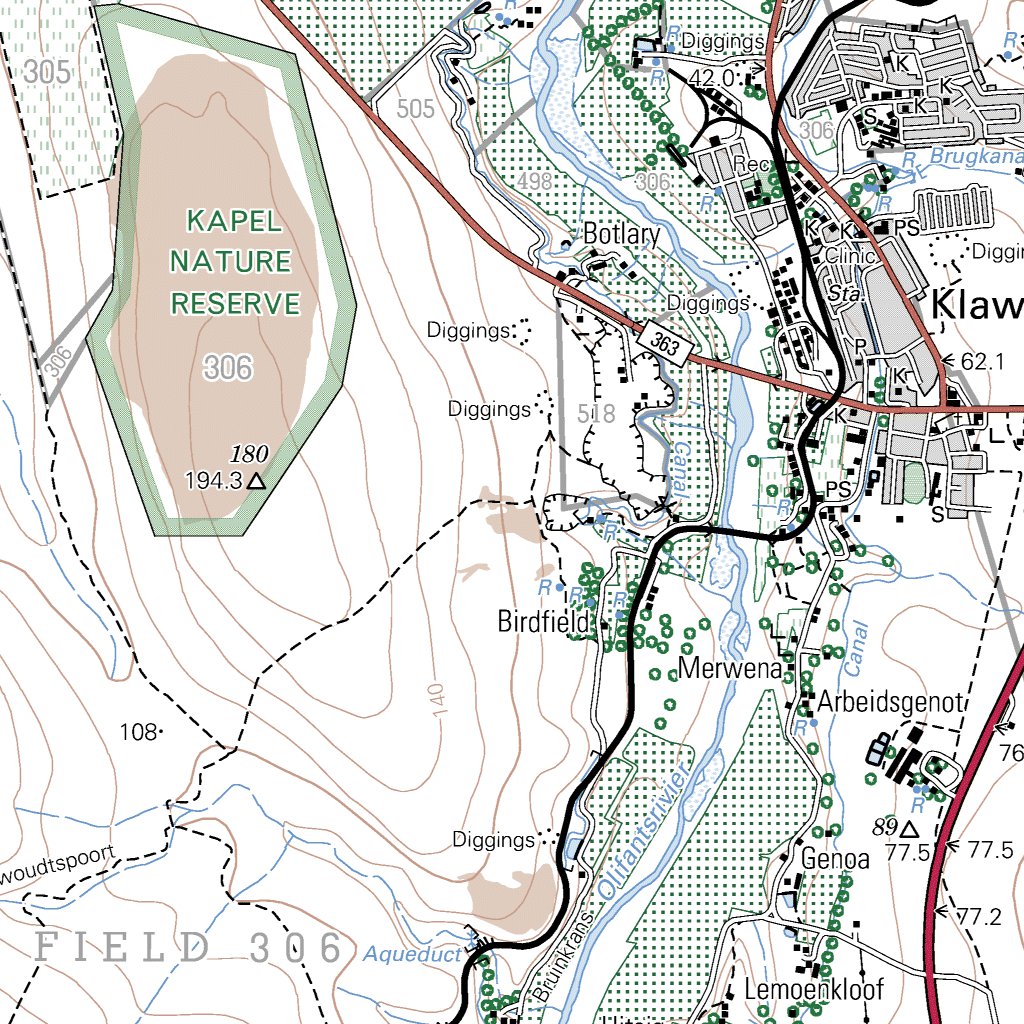 3118DC KLAWER Map by Chief Directorate: National Geo-spatial ...