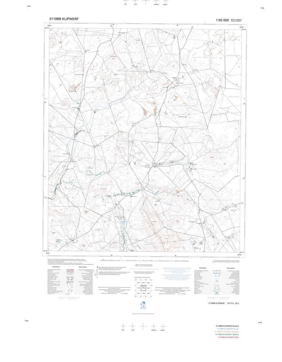 3119BB KLIPWERF Map by Chief Directorate: National Geo-spatial ...