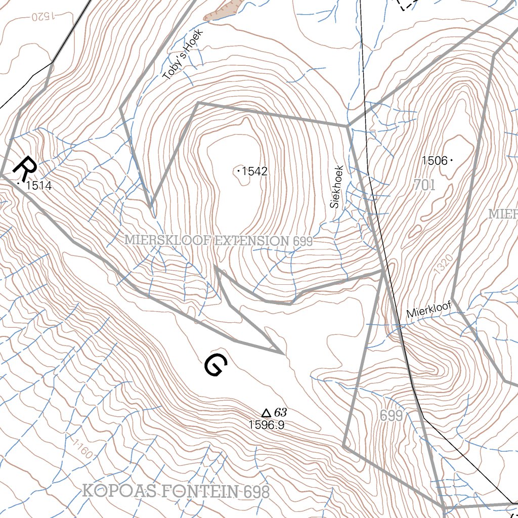 3119BD CALVINIA Map by Chief Directorate: National Geo-spatial ...
