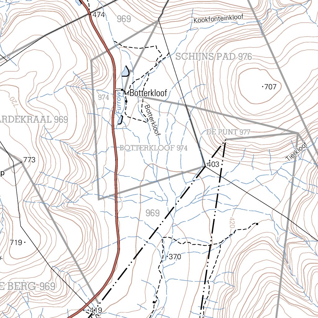 3119CD BOTTERKLOOF (3rd Edition) Map by Chief Directorate: National Geo ...