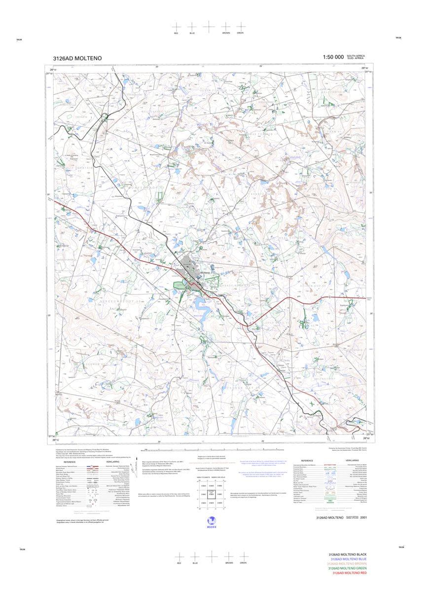 3126AD MOLTENO Map by Chief Directorate: National Geo-spatial ...