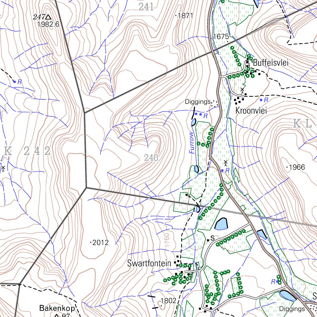 3126BA WITKOP Map by Chief Directorate: National Geo-spatial ...