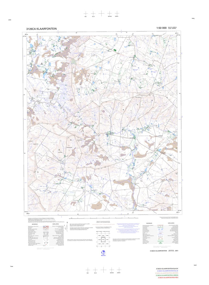 3126CA KLAARFONTEIN Map by Chief Directorate: National Geo-spatial ...