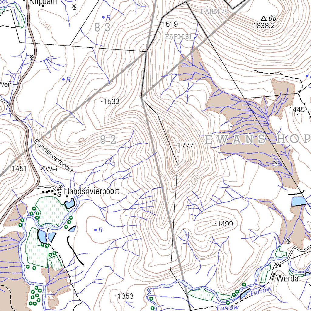 3126CC ELANDSRIVIER Map by Chief Directorate: National Geo-spatial ...