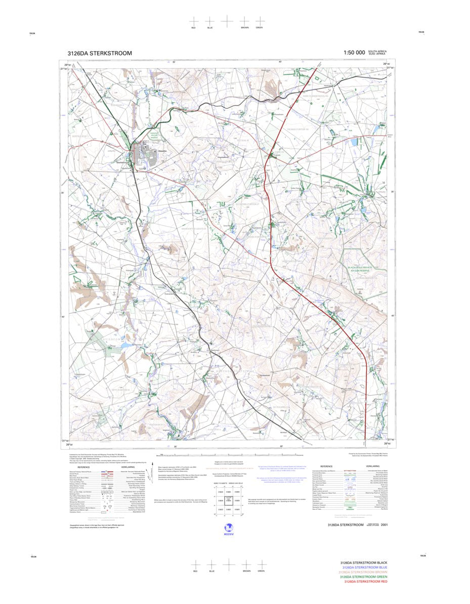 3126DA STERKSTROOM Map by Chief Directorate: National Geo-spatial ...