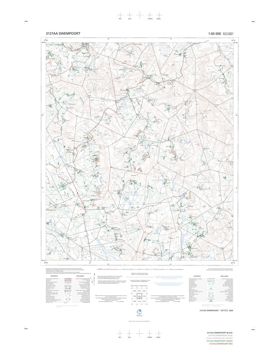 3127AA SWEMPOORT (4th Edition) Map by Chief Directorate: National Geo ...