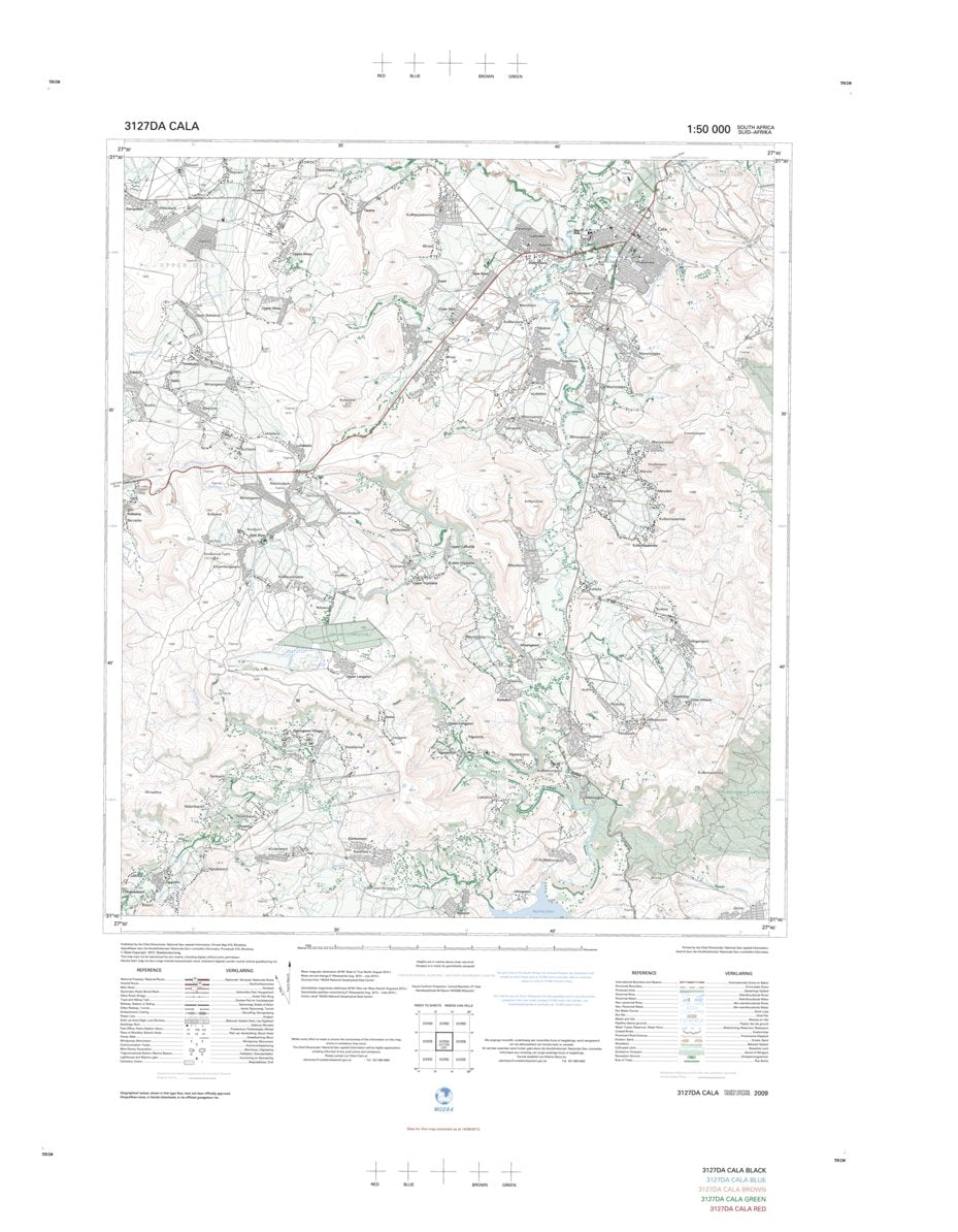 3127DA CALA (4th Edition) Map by Chief Directorate: National Geo ...