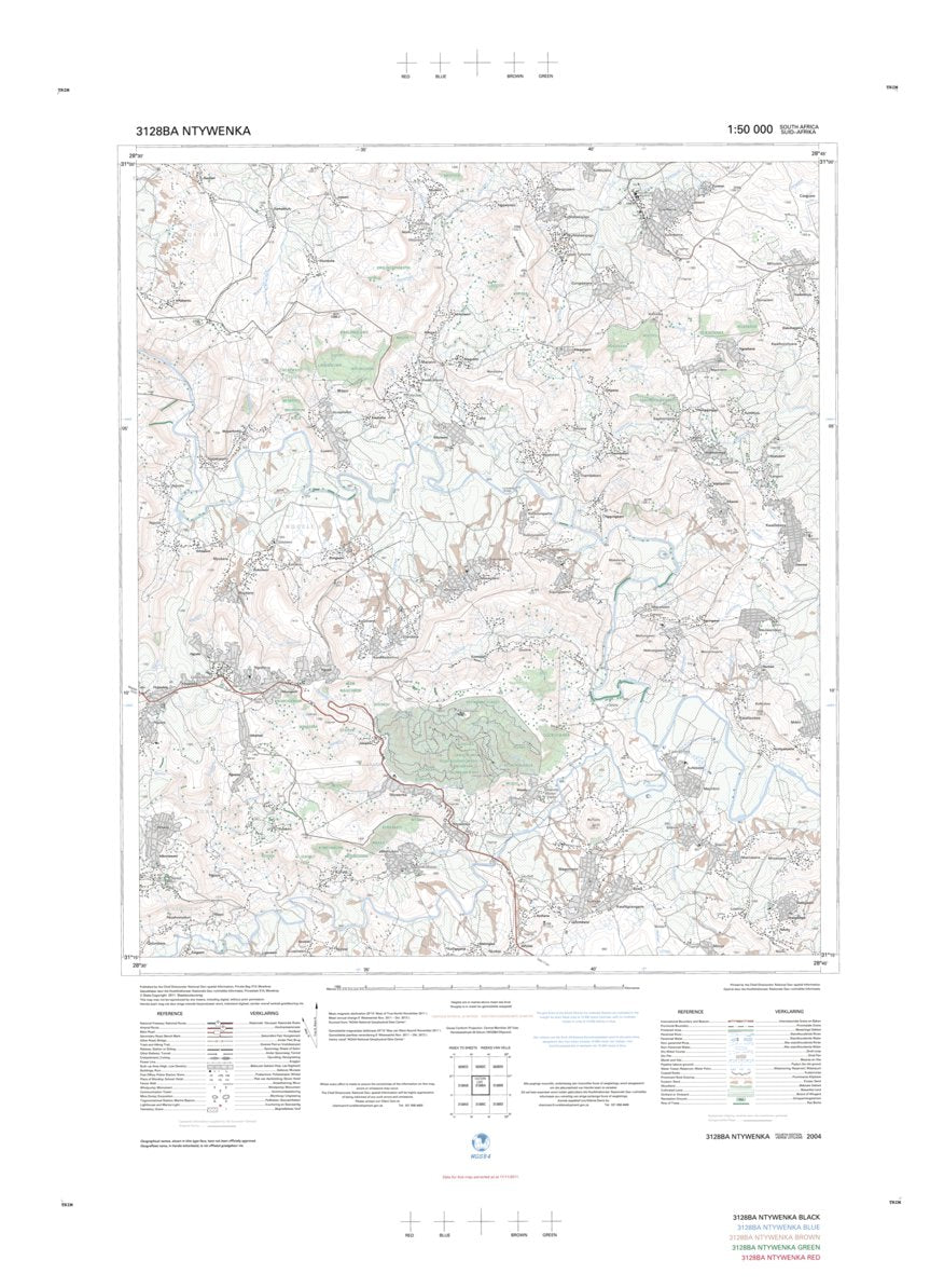 3128BA NTYWENKA Map by Chief Directorate: National Geo-spatial ...