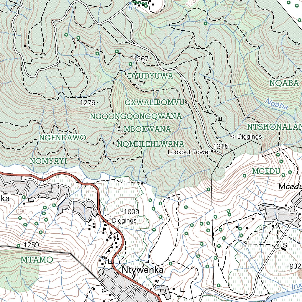 3128BA NTYWENKA Map by Chief Directorate: National Geo-spatial ...