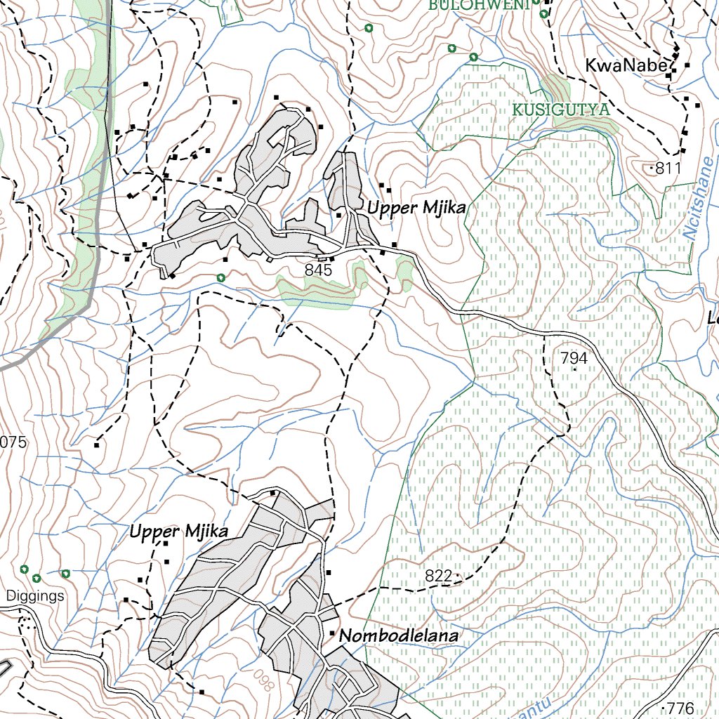 3128BC MJIKA Map by Chief Directorate: National Geo-spatial Information ...
