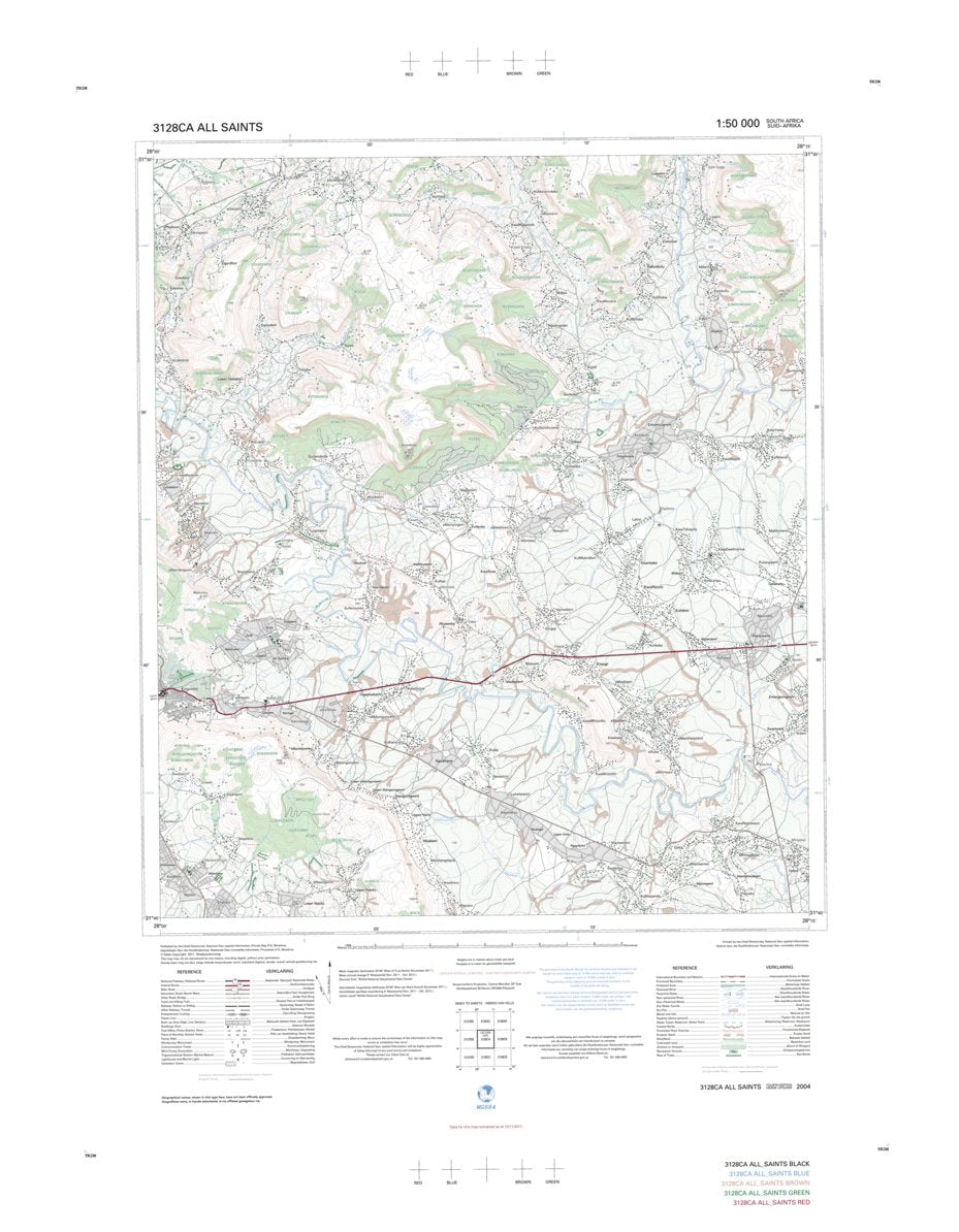 3128CA ALL SAINTS Map by Chief Directorate: National Geo-spatial ...