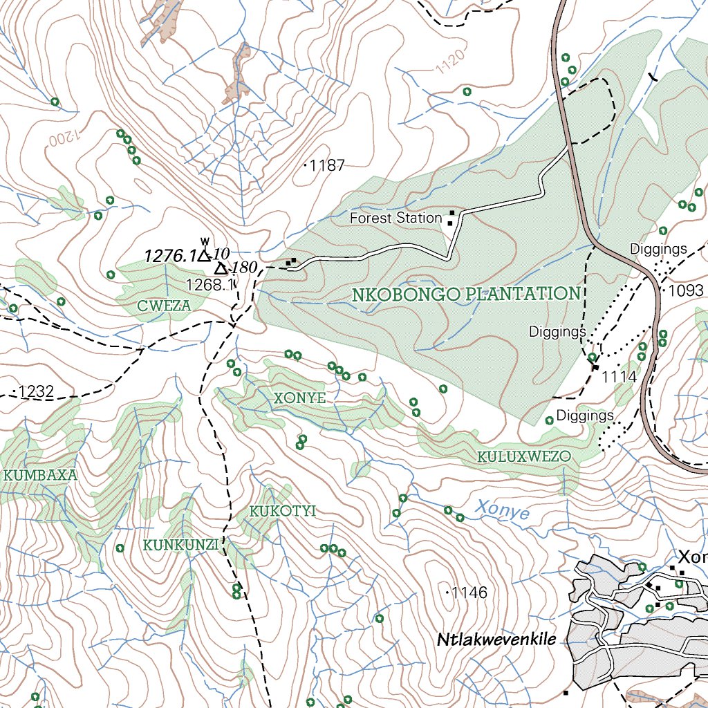 3128CC MJANYANA Map by Chief Directorate: National Geo-spatial ...