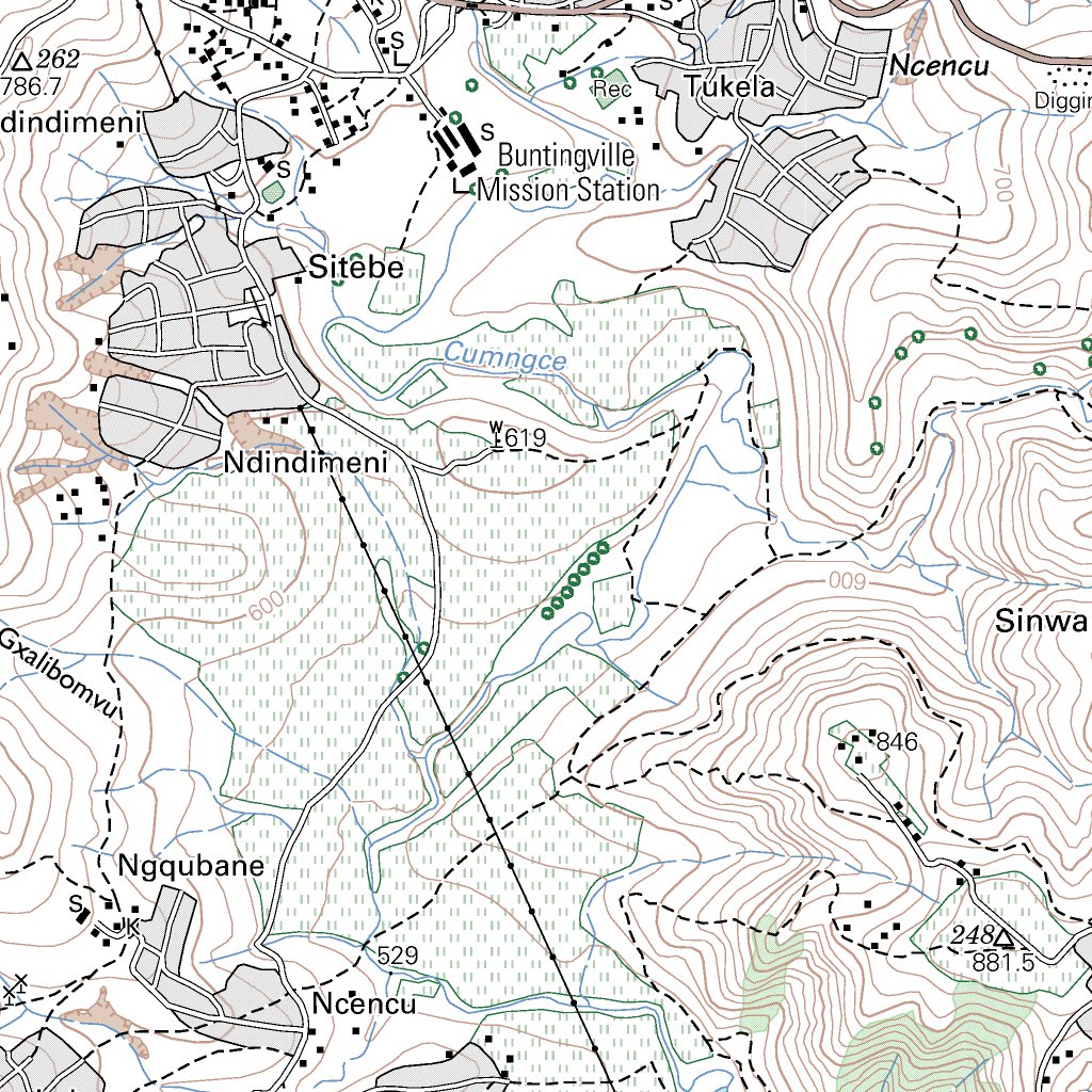 3128DB MTHATHA Map by Chief Directorate: National Geo-spatial ...