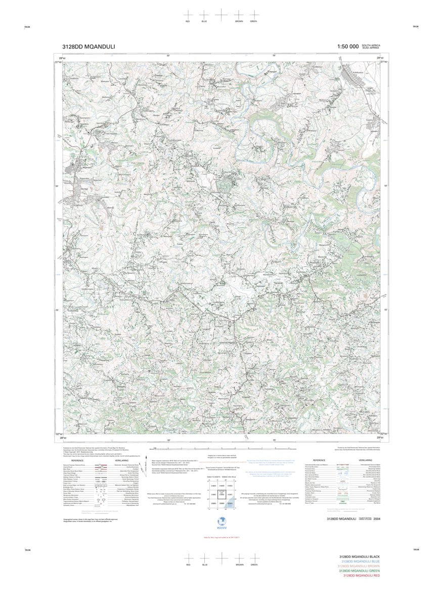 3128DD MQANDULI Map by Chief Directorate: National Geo-spatial ...