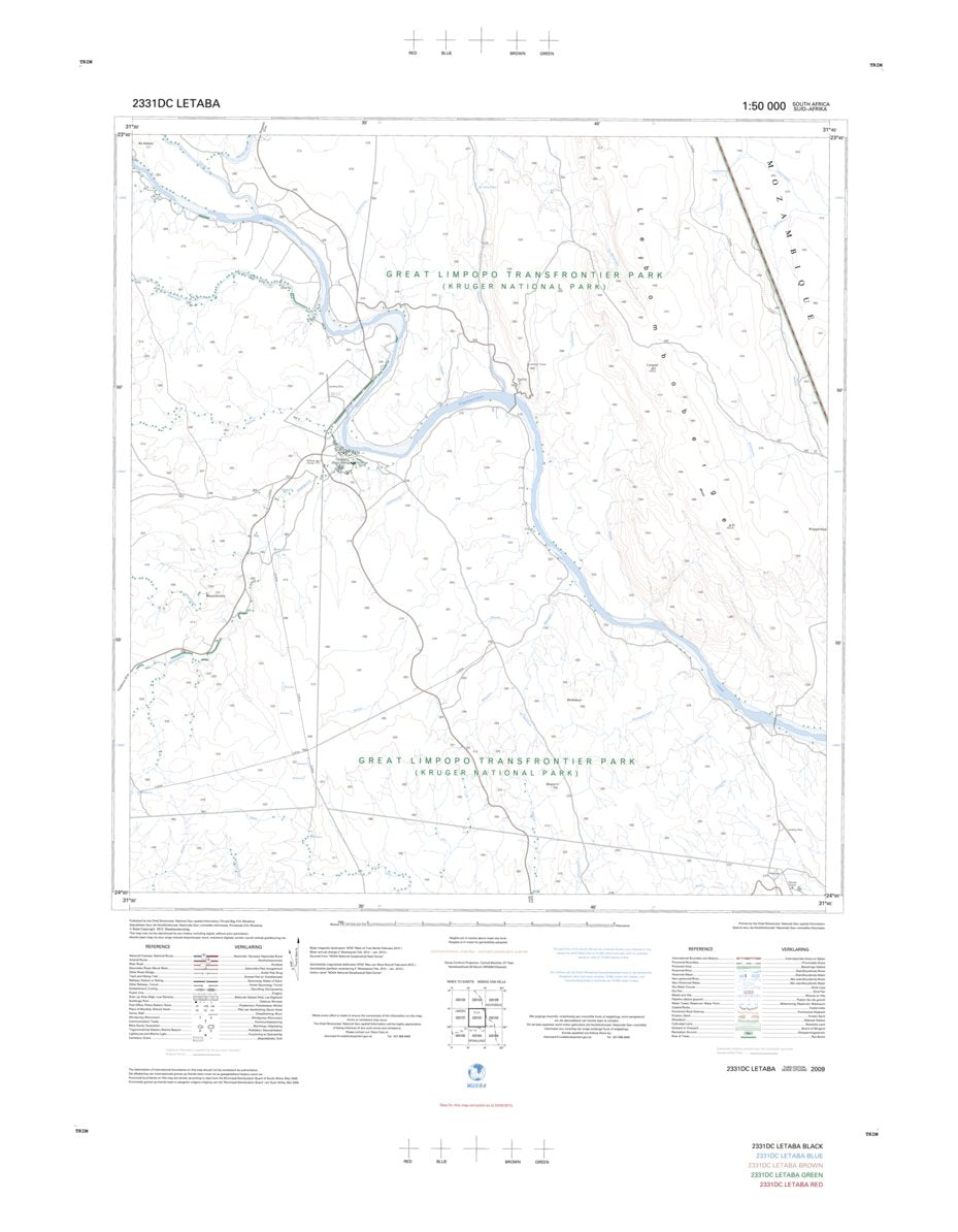 2331DC LETABA Map by Chief Directorate: National Geo-spatial ...