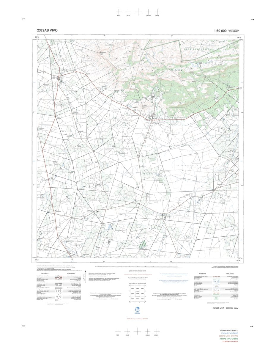 2329AB VIVO Map by Chief Directorate: National Geo-spatial Information ...