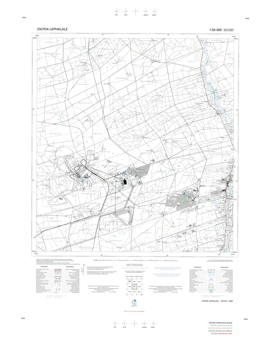2327DA LEPHALALE Map by Chief Directorate: National Geo-spatial ...