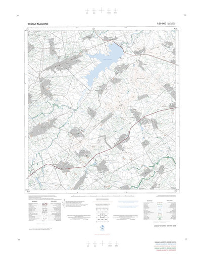 2330AD MAGORO Map by Chief Directorate: National Geo-spatial ...