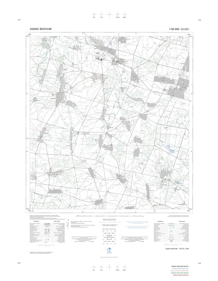 2329AC BOCHUM Map by Chief Directorate: National Geo-spatial ...