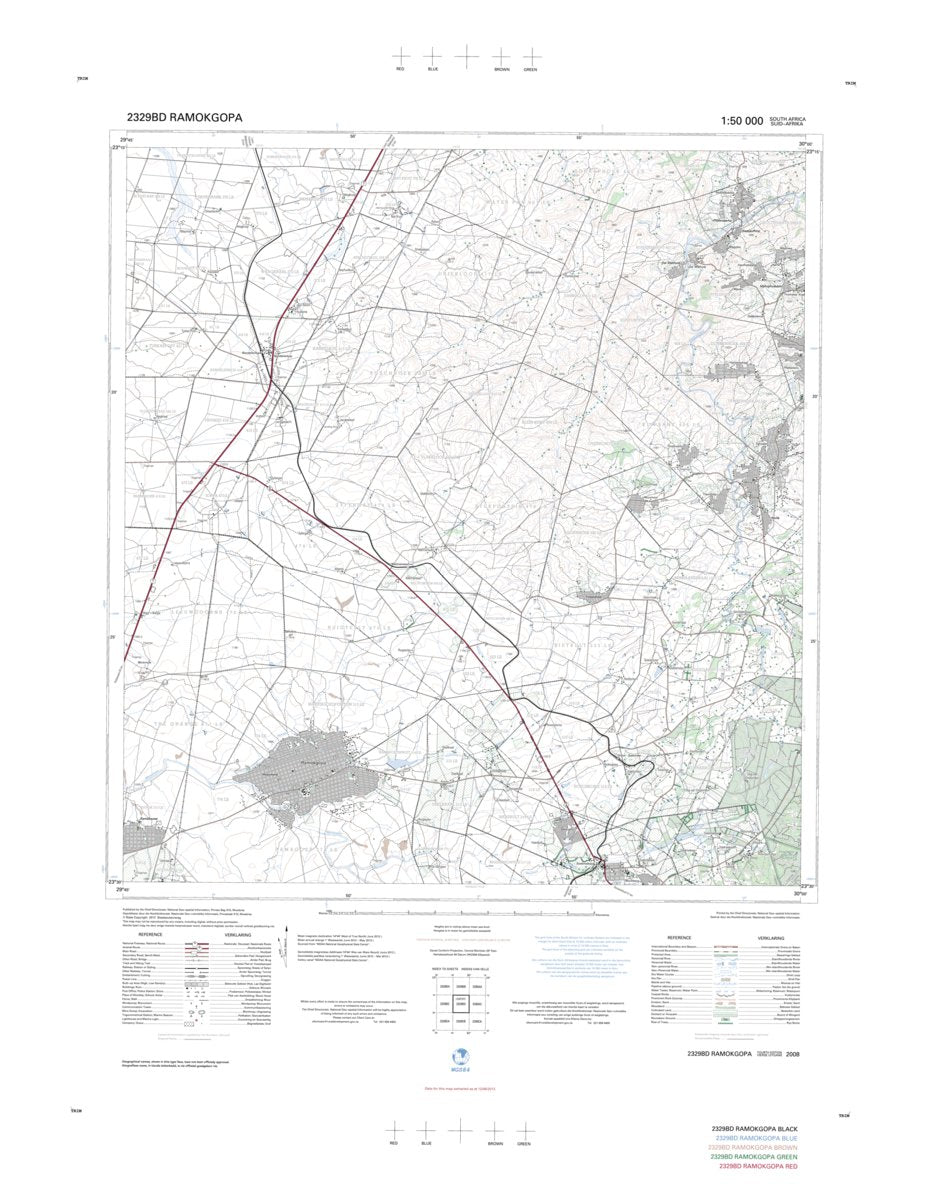 2329BD RAMOKGOPA Map by Chief Directorate: National Geo-spatial ...