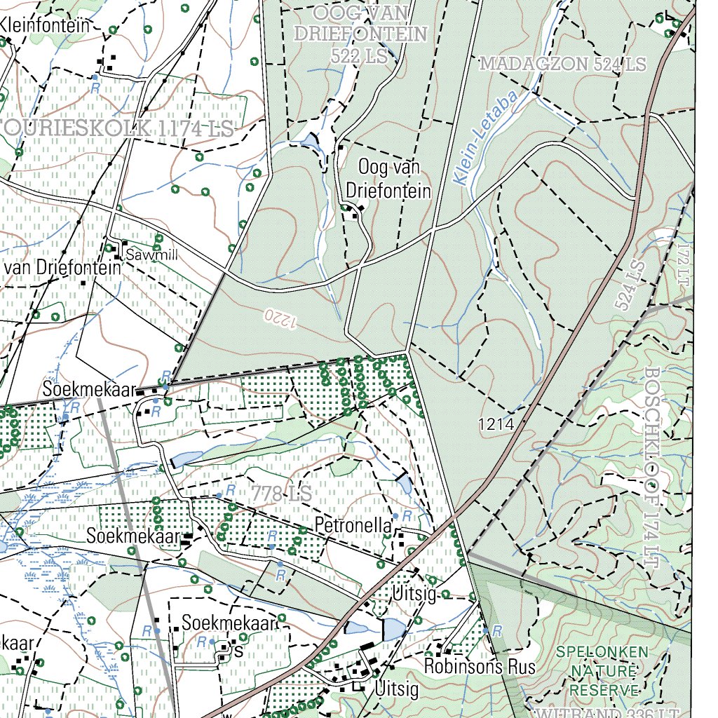 2329BD RAMOKGOPA Map by Chief Directorate: National Geo-spatial ...