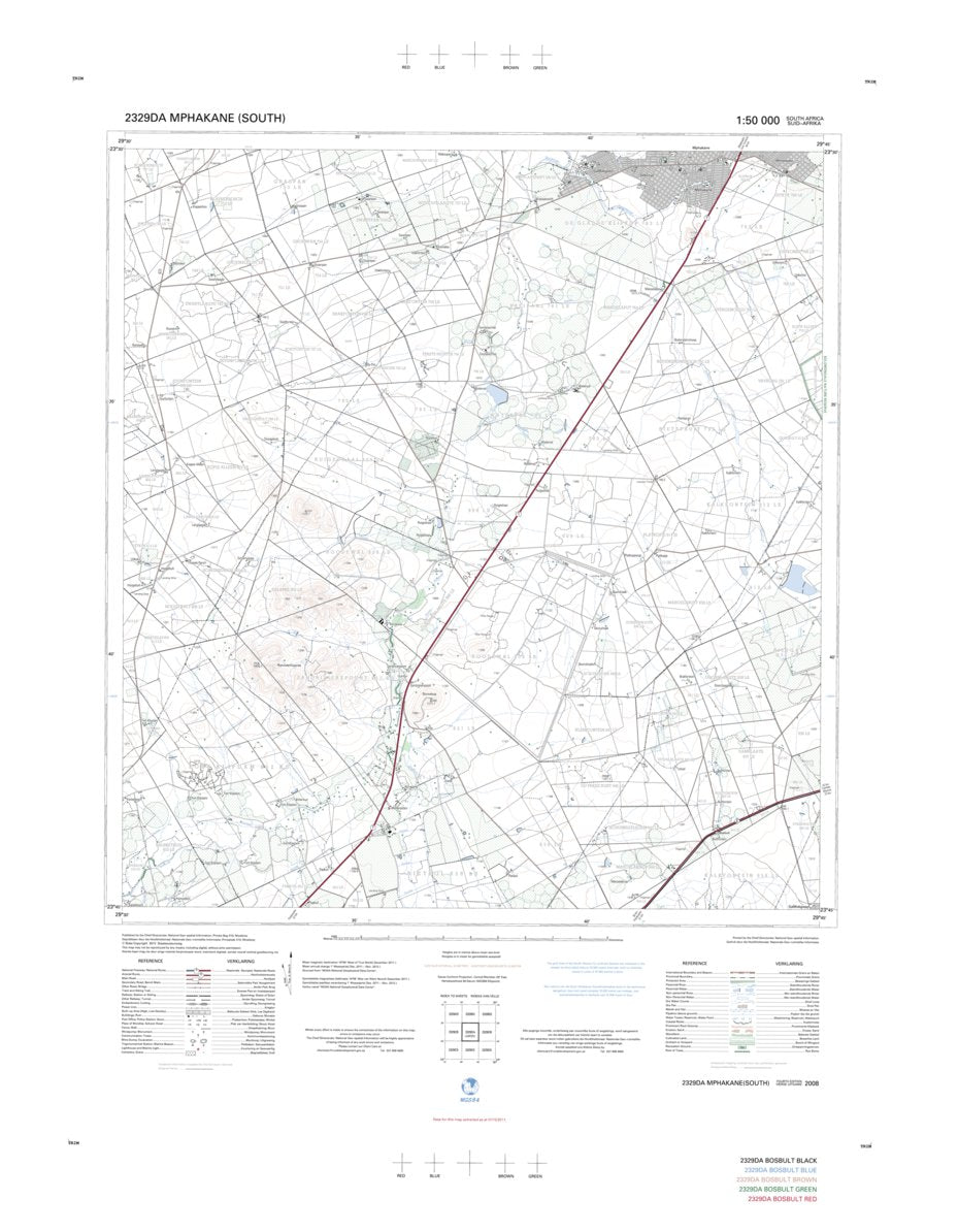 2329DA MPHAKANE (SOUTH) Map by Chief Directorate: National Geo-spatial ...