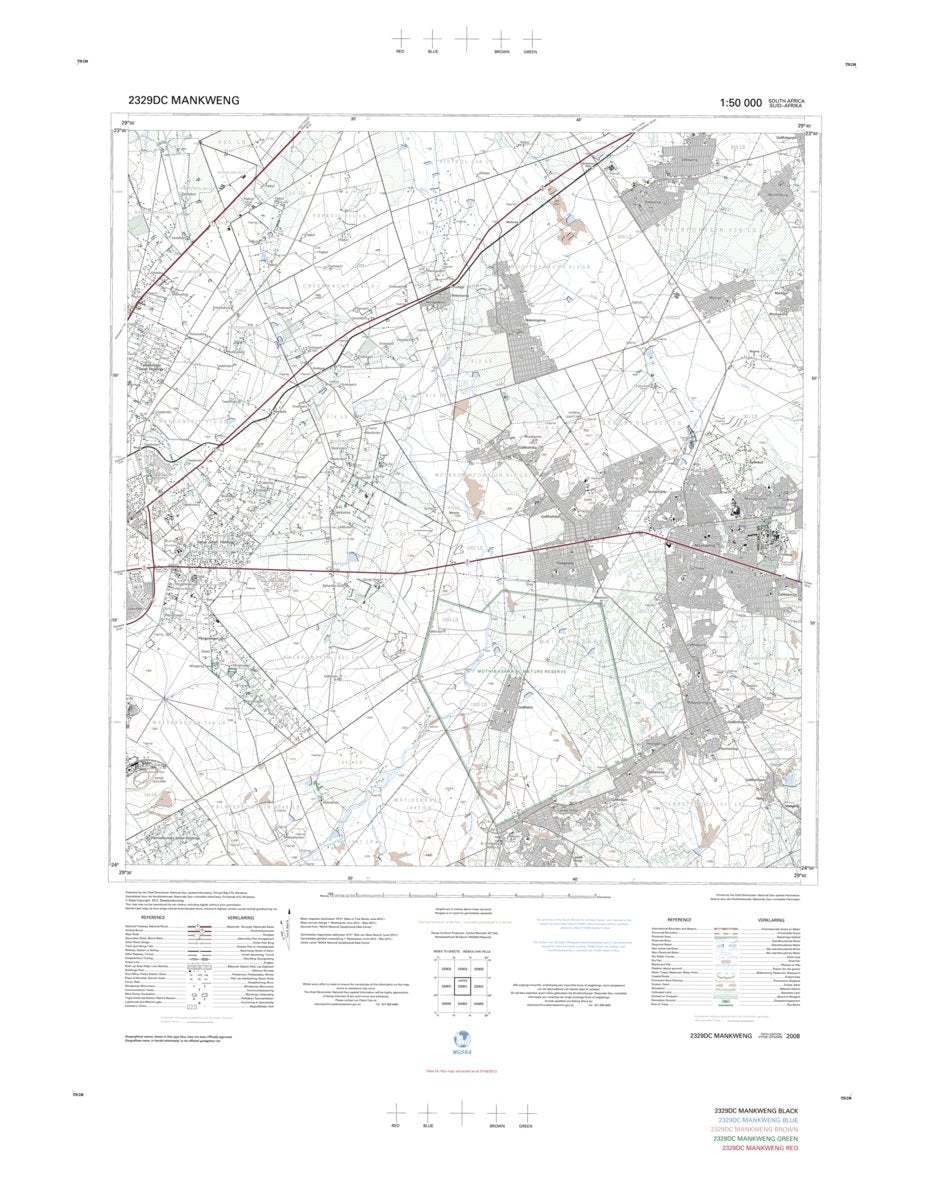 2329DC MANKWENG Map by Chief Directorate: National Geo-spatial ...
