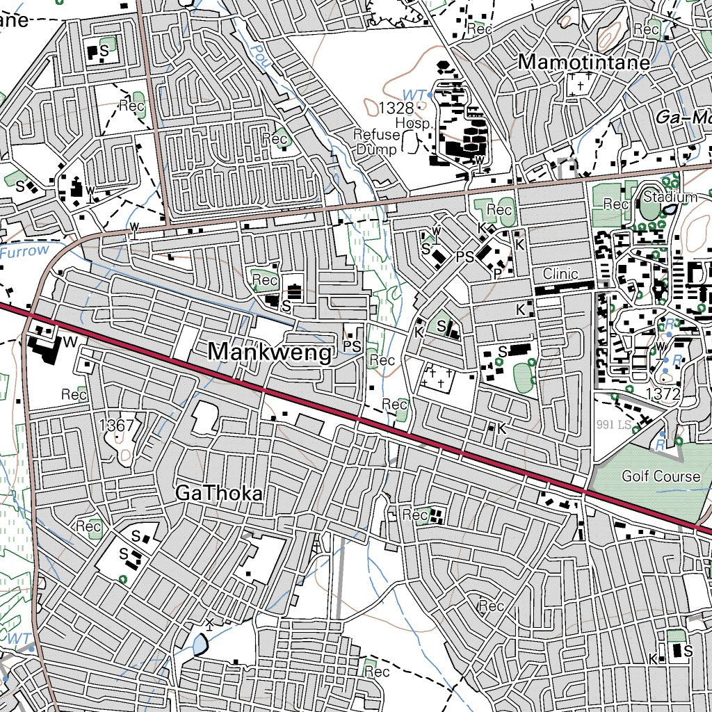 2329DC MANKWENG Map by Chief Directorate: National Geo-spatial ...