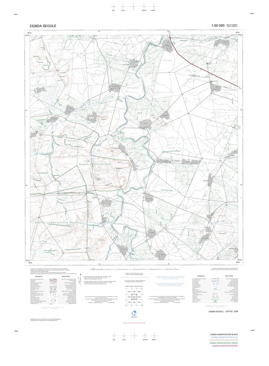 2328DA SEGOLE Map by Chief Directorate: National Geo-spatial ...